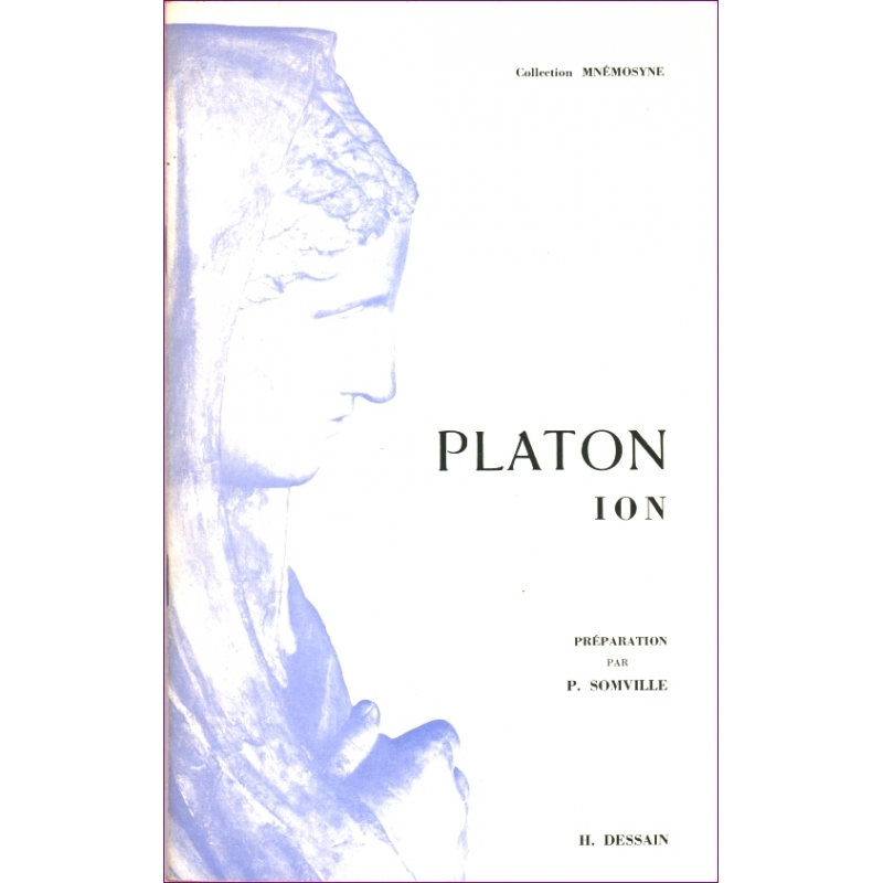 Platon : Ion, texte et préparation | Somville, P. - Platon